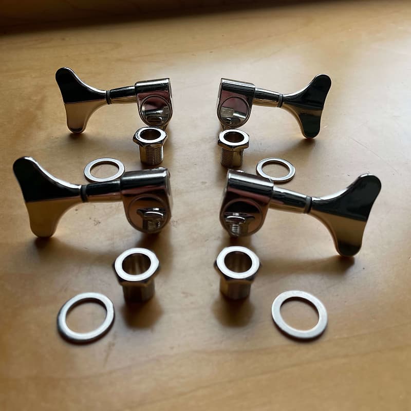 Grover Style Bass Tuners - Chrome | Reverb