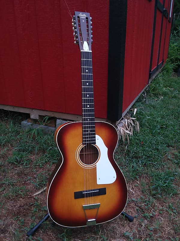 Stella Harmony H912 Vintage 12 String Acoustic Guitar 1967 | Reverb