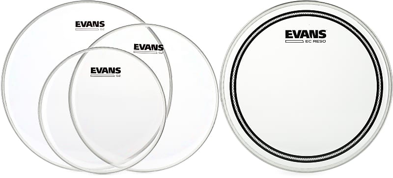 Evans G2 Clear 3-piece Tom Pack - 10/12/14 inch Bundle with | Reverb