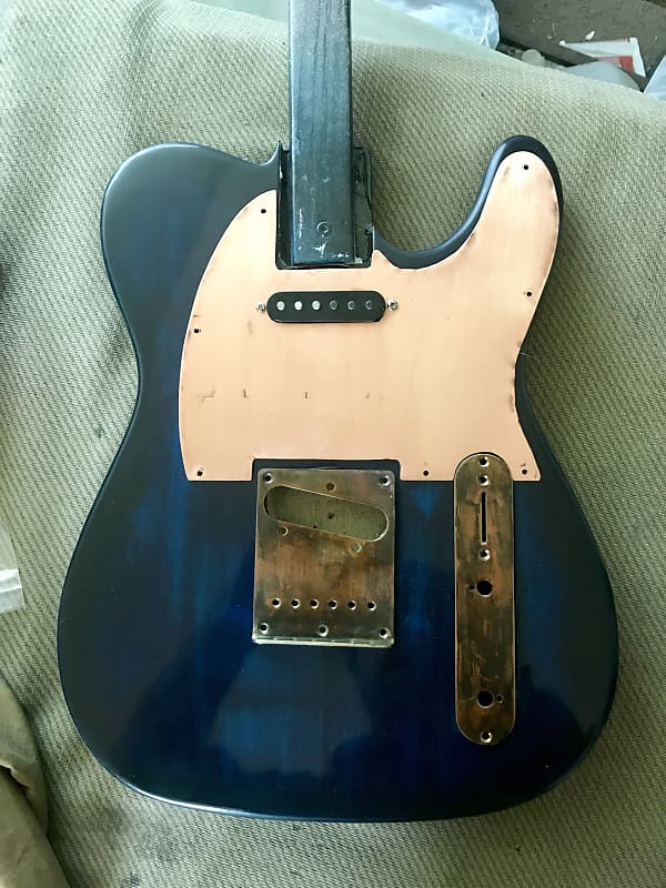 Custom Copper Telecaster pickguard and hardware 2019 Copper | Reverb