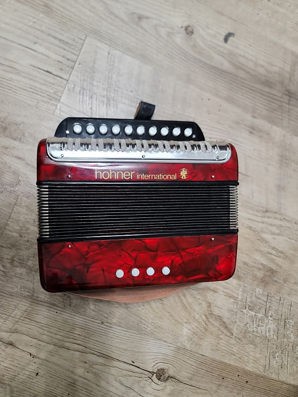 Hohner Melodeon 1040 G (Cajun Accordian) late 80s - Red | Reverb