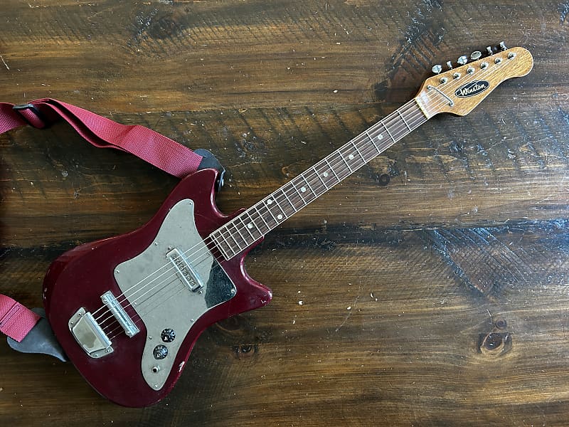 1960s MIJ Winston electric guitar -nice with case | Reverb