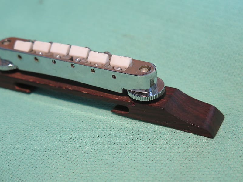vintage HTF Japan Archtop bridge for Univox Matsumoku greco | Reverb