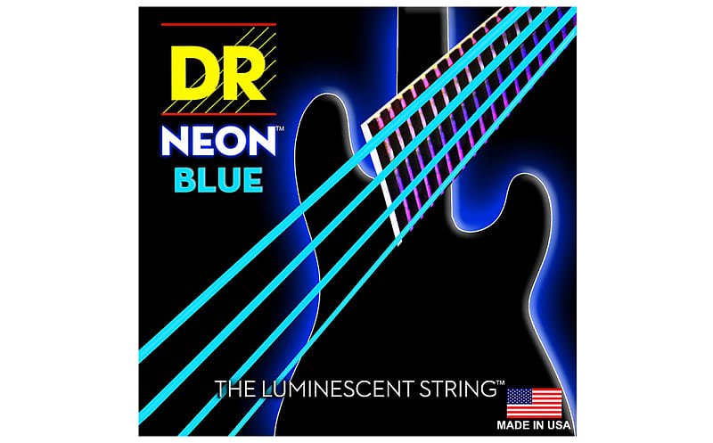 DR Hi-Def Neon Blue 45-125 | Reverb UK