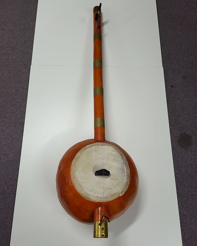 Banjira Deluxe Bass Dotara ( Tenor ) 2010s Orange/Brass/White | Reverb