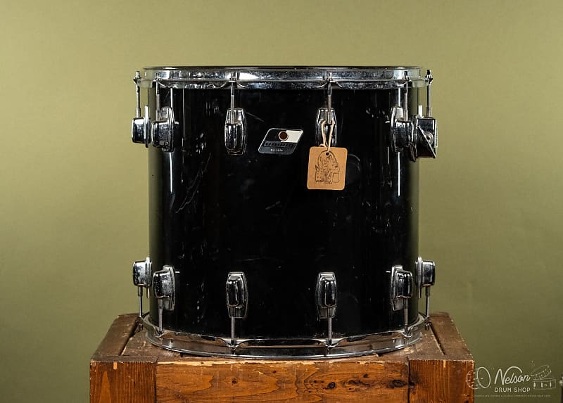 1980s Ludwig Rocker tom in Black Gloss - 12x15 | Reverb
