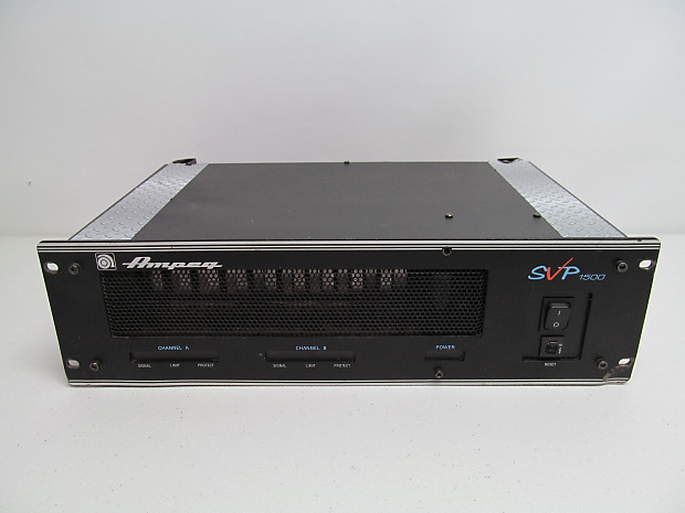 Ampeg SVP-1500 Solid State Bass Power Amplifier W/Rack Mount | Reverb