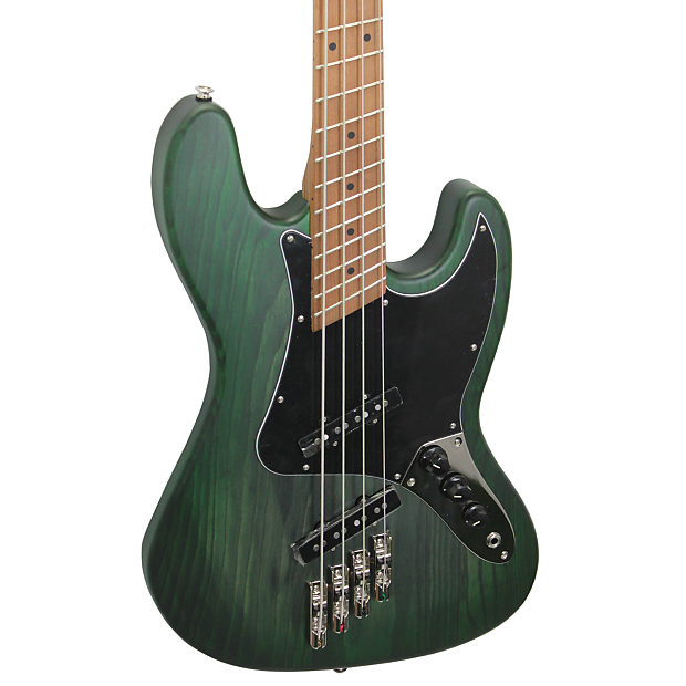 CROOKED CBASS 4STRING Bass GUITAR 2018 Satin / green Fanned | Reverb