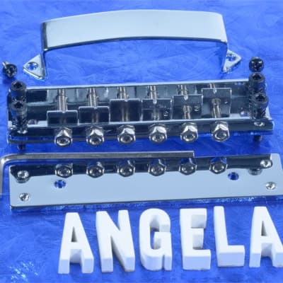 Chrome Replacement Guitar Bridge With Cover For Rickenbacker | Reverb