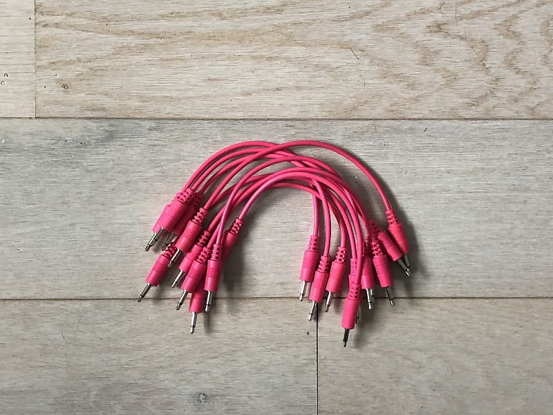Make Noise 10x 6" Patch Cables Hot Pink | Reverb