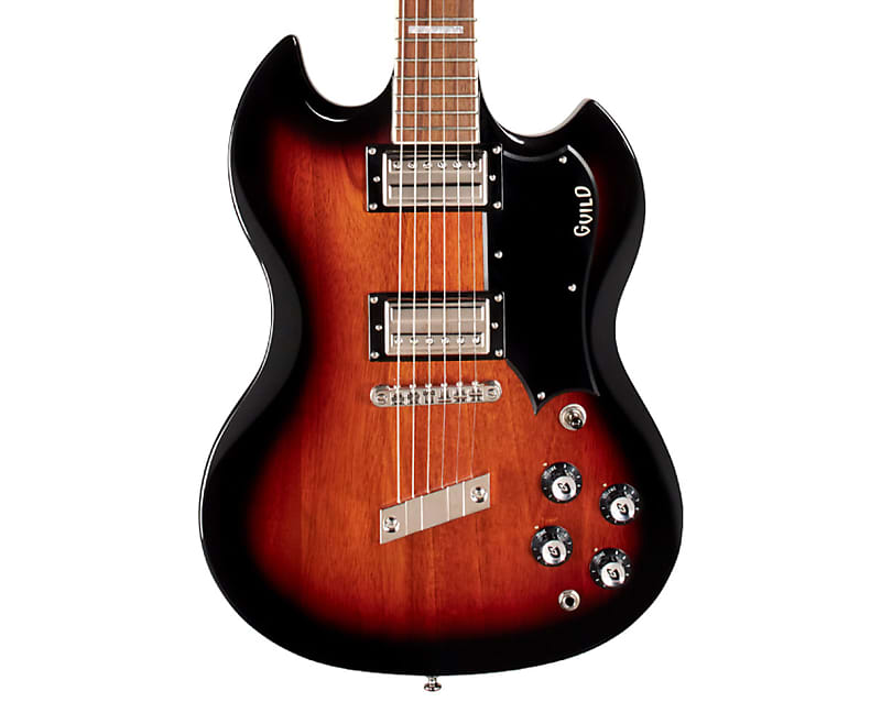 Guild Polara Deluxe Electric Guitar - Vintage Sunburst - Open | Reverb