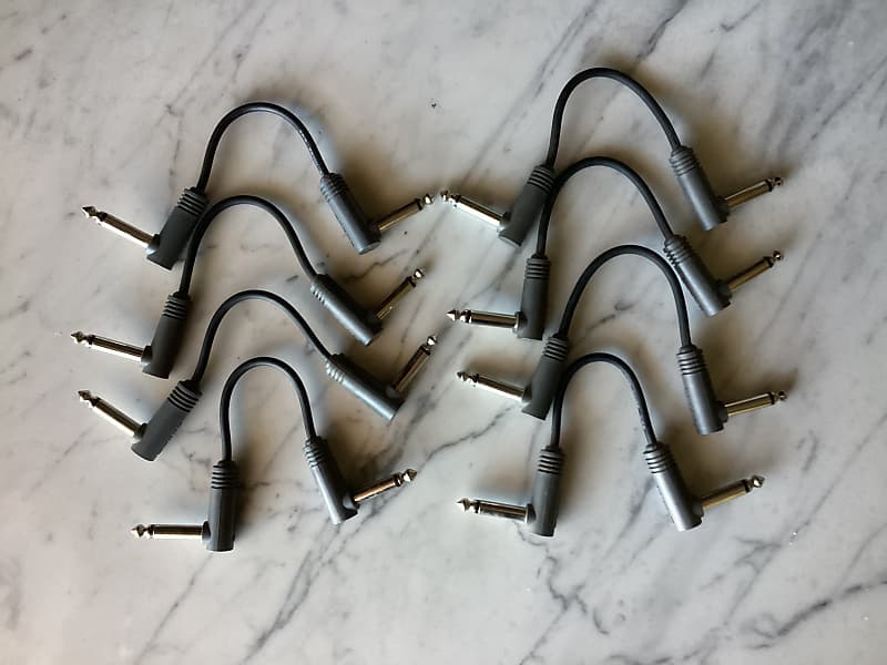 BOSS BCB-6 PATCH CABLES LOT OF 8 GREY VINTAGE | Reverb