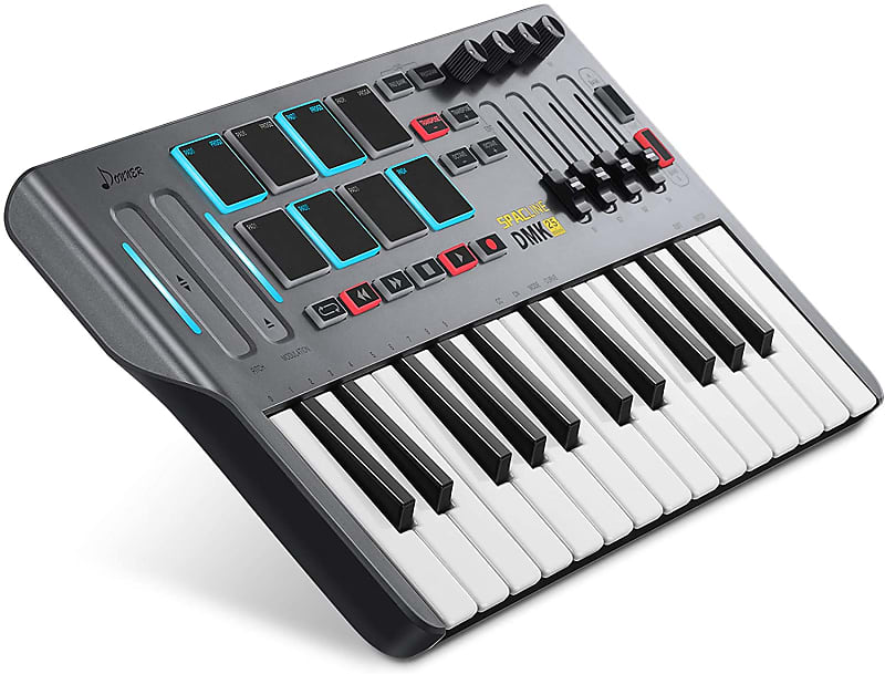 Donner MIDI Keyboard Controller, DMK25 Portable MIDI with 25 | Reverb