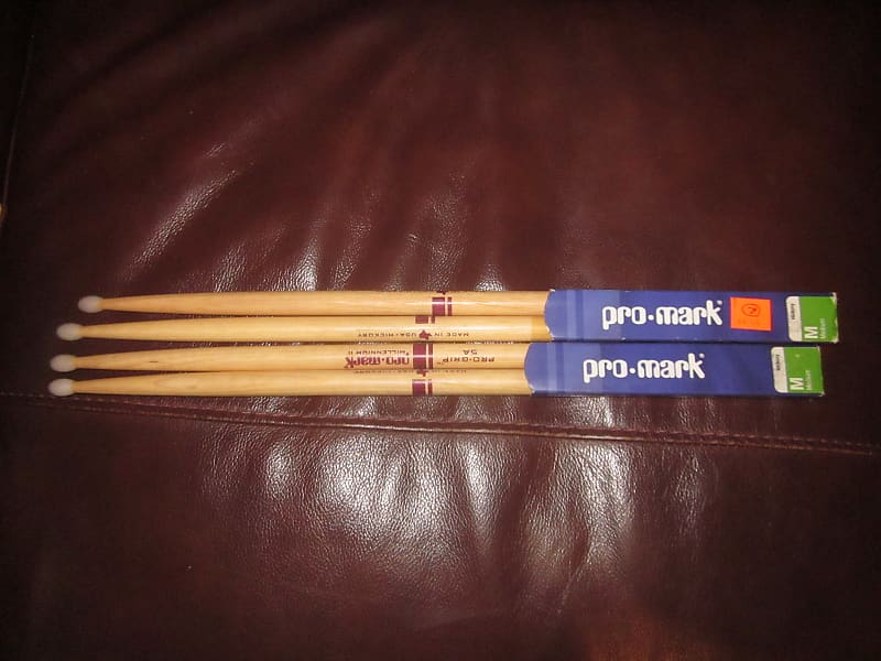 ProMark Pro Grip 5A Hickory Drum Sticks, Buy 1 Get 1 Free! | Reverb