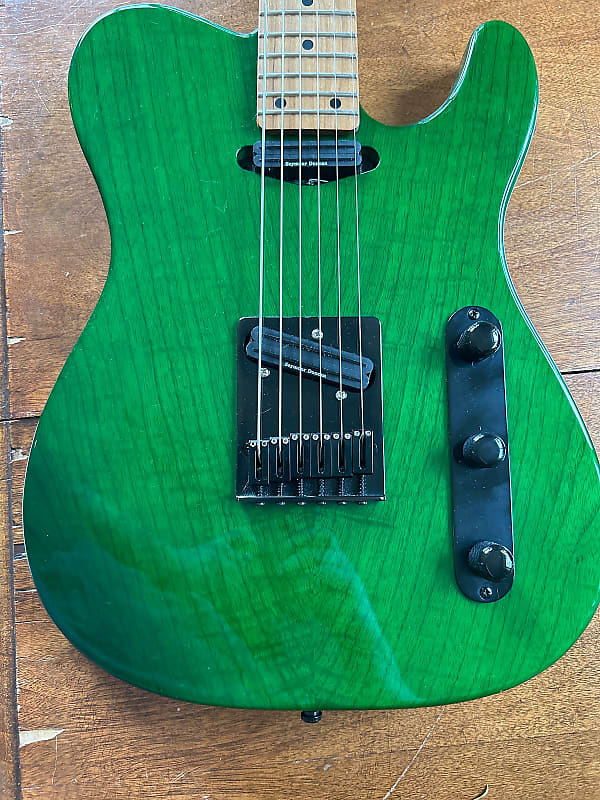 Warmoth Telecaster Baritone 2019 Transparent Green | Reverb