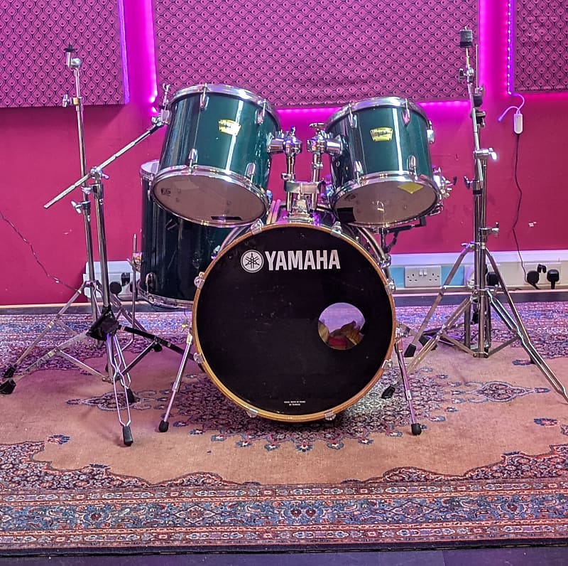Yamaha YD Series Vintage 90s Drum Kit + PDP Snare + Cymbal | Reverb UK