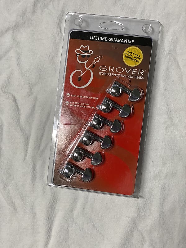 Grover 205C6 Mini Rotomatic Tuners - 6-In-line - Chrome | Reverb