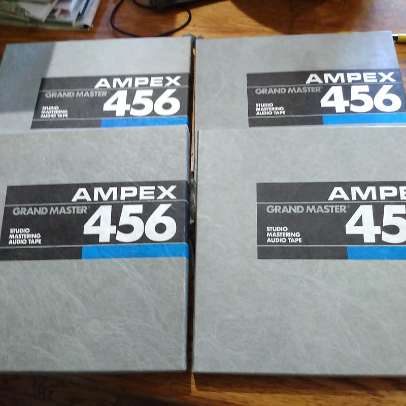 4 reels of Ampex Grand Master 456 10" reels. 1/2" inch tape | Reverb
