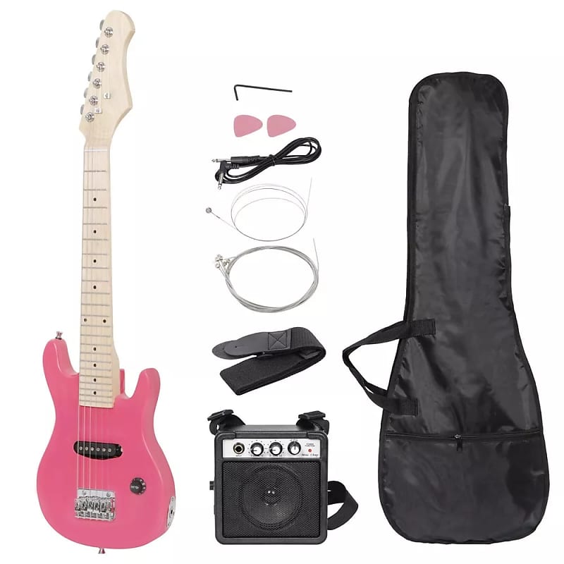 Pink 30" Electric Guitar w/Amp & Much More Guitar Combo | Reverb