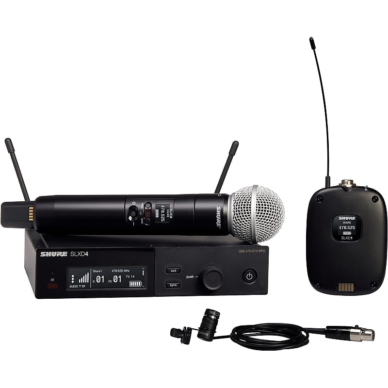 Shure SLXD124/85 SM58/WL185 Combo Wireless Microphone System, | Reverb