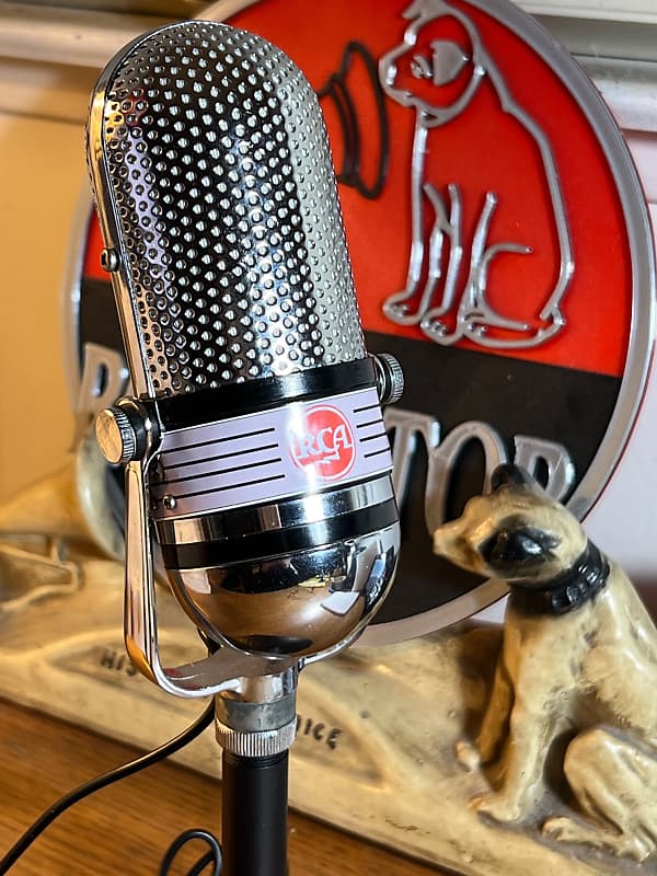 Vintage 1960's Mini RCA 77 Style Crystal Pill Microphone & | Reverb
