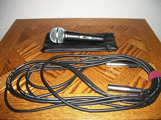 Carvin M50 Dynamic Mic w/XLR Cable Black / Chrome | Reverb