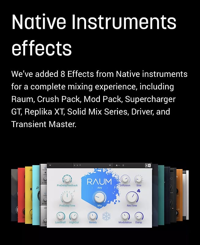 Native instruments Native effects bundle | Reverb