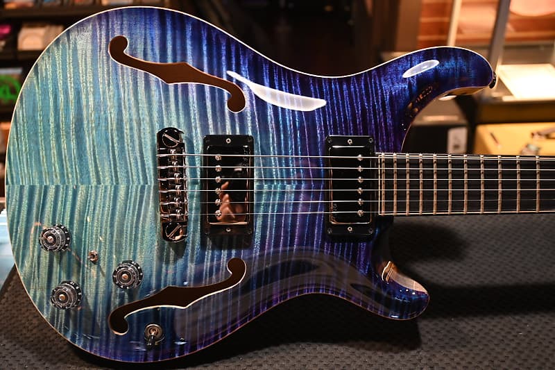 PRS Private Stock Hollowbody II Piezo Aqua Violet Dragon’s | Reverb