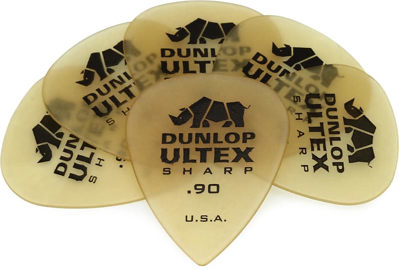 Dunlop 433P090 Ultex Sharp Guitar Picks .90mm 6-pack (3-pack) | Reverb