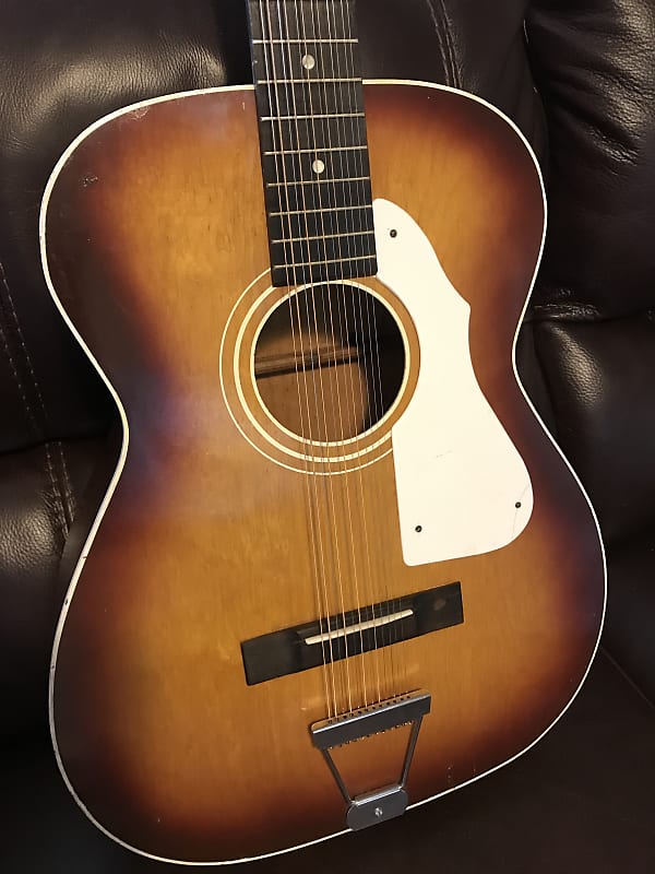 Stella Harmony H912 Mid 60s - Sunburst Kurt Cobain | Reverb