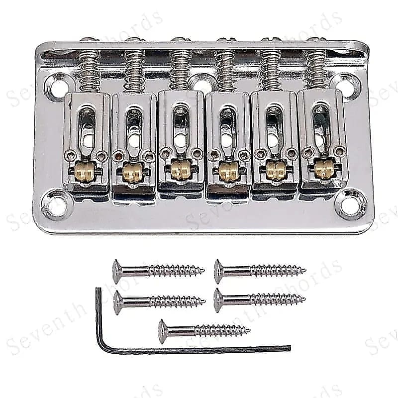 Chrome Roller Saddles Guitar Fixed Hardtail Bridge | Reverb