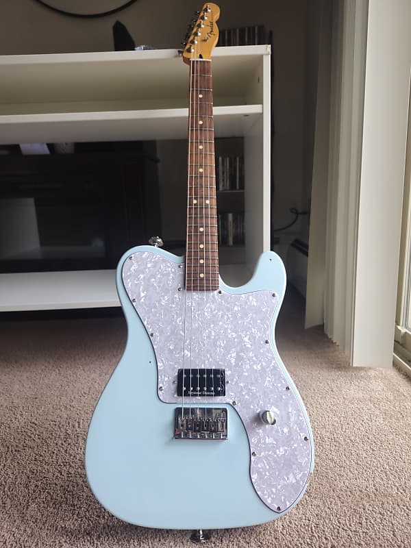 Fender Telecaster Tom Delonge Build Daphne Blue | Reverb