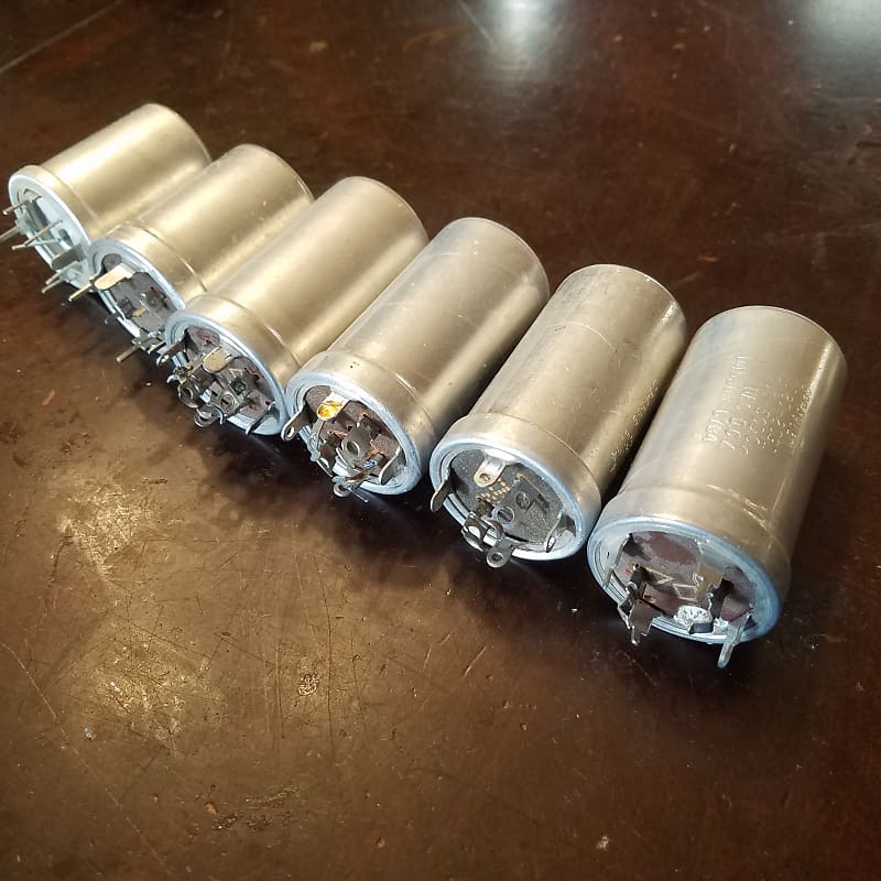 Sprague 6x Mallory Can Capacitors Caps Electrolytic Lot 1960s | Reverb