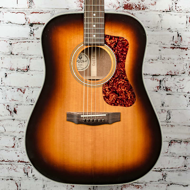 Guild - D-140 - Dreadnought Acoustic Guitar, Sunburst - x3271 | Reverb