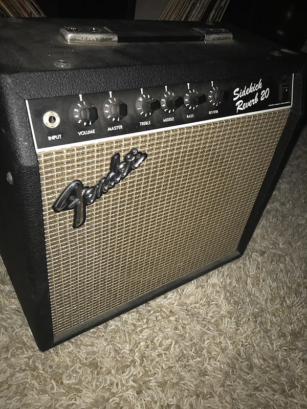 Vintage 80’s Fender Sidekick Reverb 20 Black | Reverb