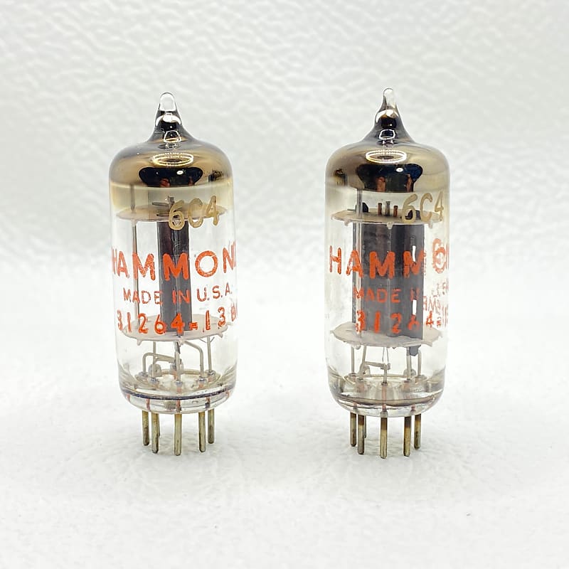 Hammond 6C4 Vintage Triode Rectifier Tubes Matched Pair | Reverb