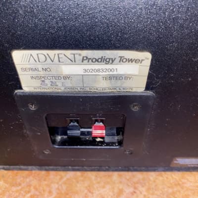 Advent Prodigy Tower 2 Way Woofer Speakers (Pair) Re-Foamed | Reverb