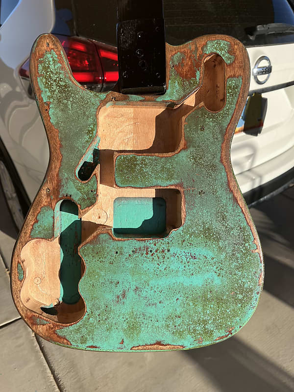 Telecaster Deluxe “Custom” Guitar Body “relic’d” Left Handed | Reverb
