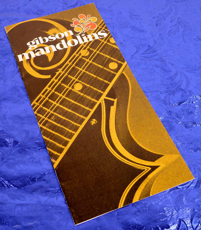Gibson Mandolins Vintage Brochure 1970 Original Print | Reverb
