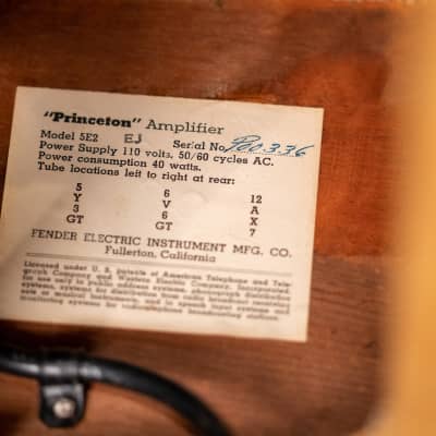 Fender Princeton 5E2 1955 - Tweed | Reverb