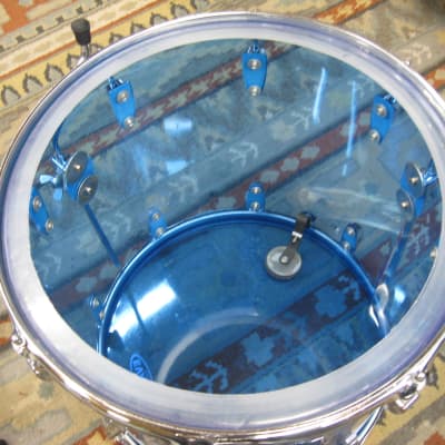 Ludwig 7 piece Vistalite kit 70's - Blue Vistalite | Reverb