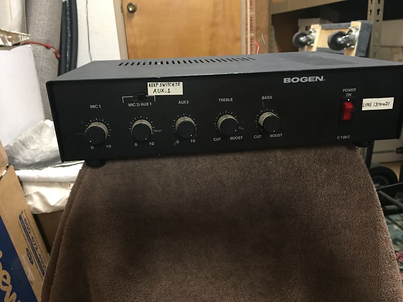 Bogen C100C 1980? Black | Reverb