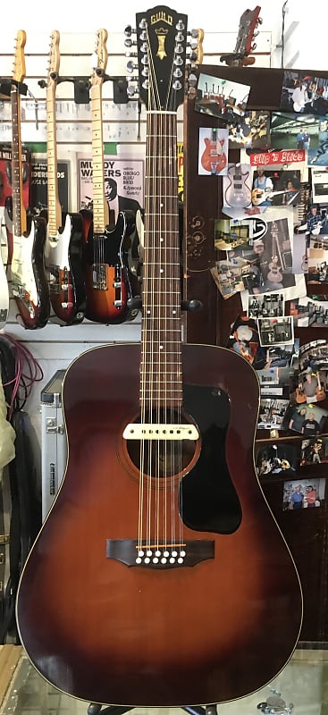 Guild D212-SB 1984 Sunburst | Reverb