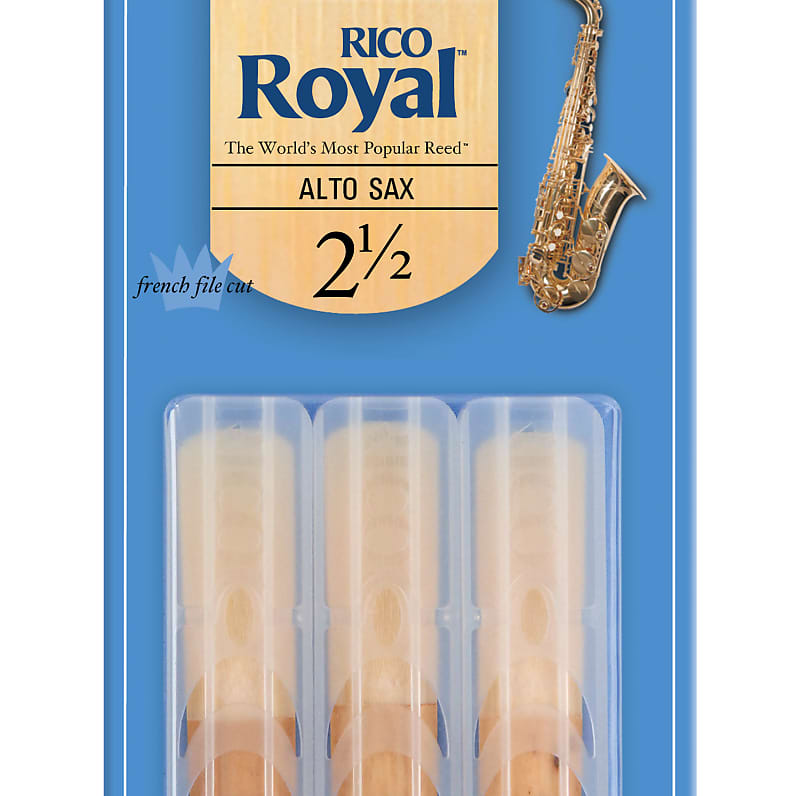 Alto Sax 2.5 RIco Royal Pack of 3 Reeds | Reverb