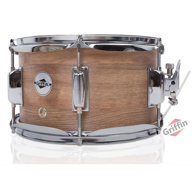 Griffin Popcorn Snare Drum - 10x6 Oak Poplar Wood Shell | Reverb