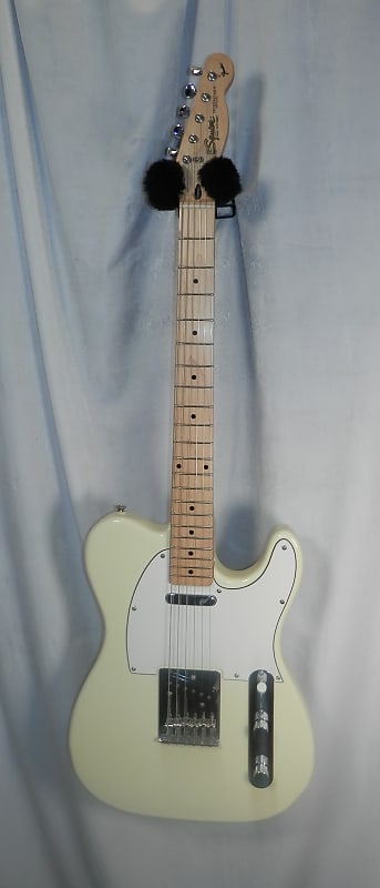 Squier by Fender Telecaster Cream electric guitar used Made | Reverb