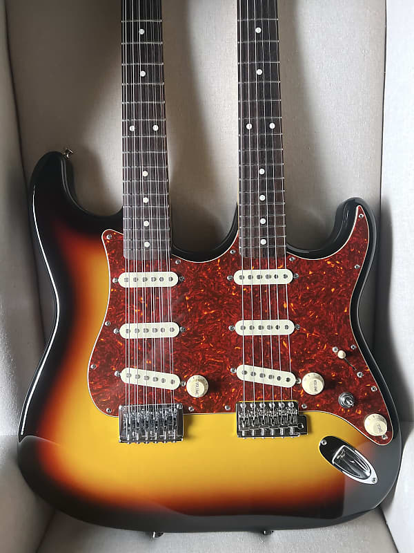 2012 Fender ST-W Japan 30th Anniversary Double Neck 6 / 12 | Reverb