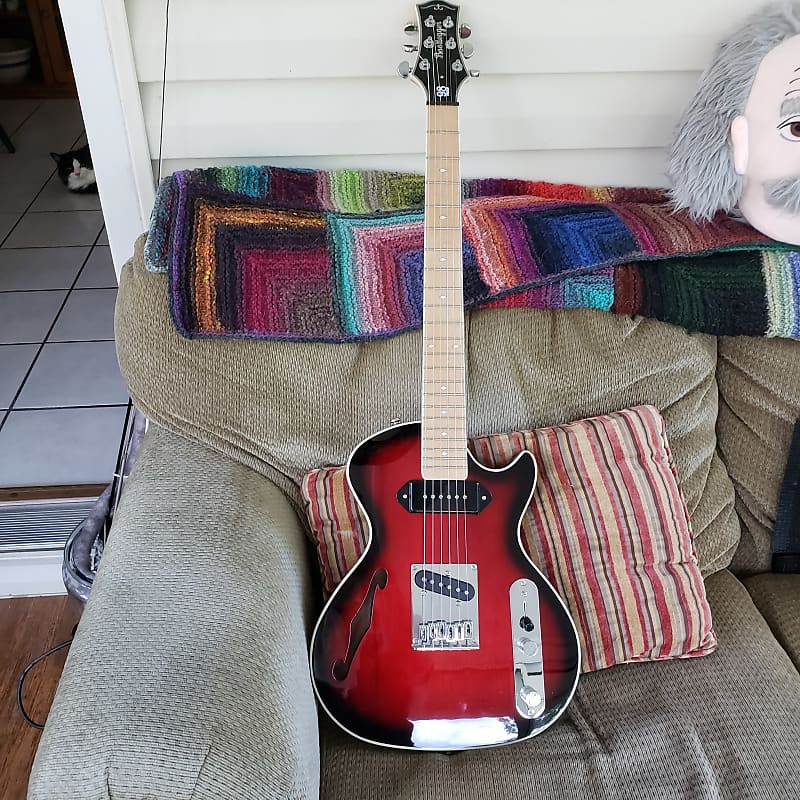 Bootlegger Guitar Red Burst Single Barrel w/extras 2022 Red | Reverb