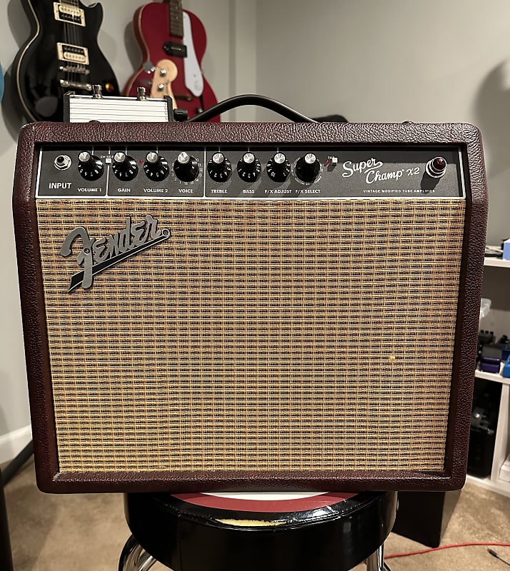 Fender Super Champ X2 FSR 15-Watt 1x10 Combo 2010s - Burgundy | Reverb
