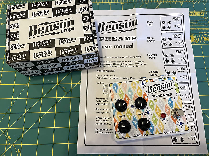 Benson Amps Preamp 2020’s - Atomic Starburst | Reverb